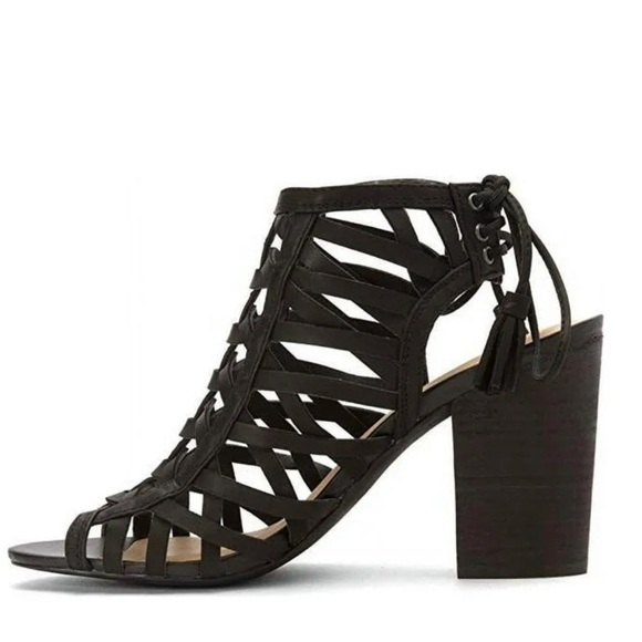 Sbicca | Shoes | Nwt Sbicca Manitou Black Leather Strappy Heeled ...